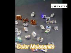 Anelli di fidanzamento in moissanite vintage Pietre preziose libere vari colori Forma di pera 6x4 mm Zirconia cubica sintetica