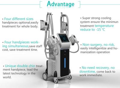 China ODM OEM Logo Language Customized 4 handles coolsculpting fat freezing machine cryolipolysis for clinic for sale