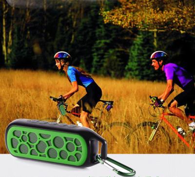 China Water Resistant Wireless Portable Bike Speakers Stereo TF Card Playback for sale