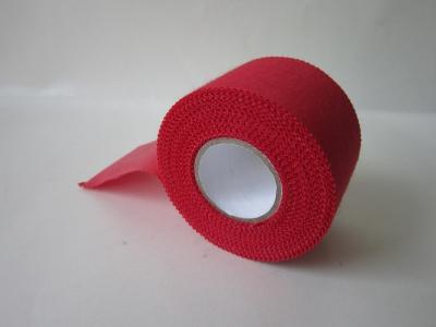 China Red Colored Cotton trainer Tape Sports Tape 3.8cm x 13.7m CE certificate for sale