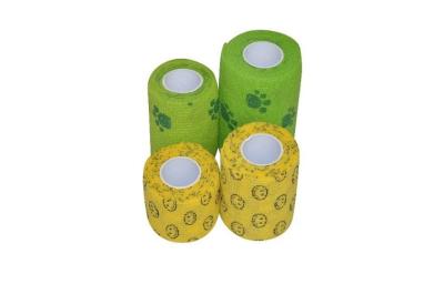 China Custom Printed  coflex self-adhesive bandage horse wrap bandage 7.5cm x 4.5m for sale