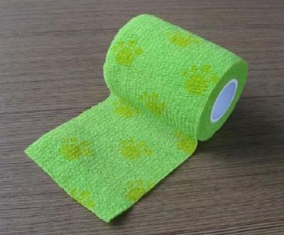 China Colorful Printed  animal self-adhesive bandage dog wrap petflex tape 5cm x 4.5m for sale