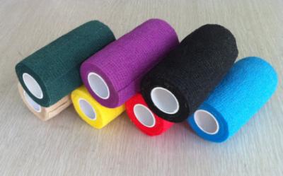 China tape Cohesive Vet Wrap Custom size Strong nonwoven Elastic  Bandage for sale