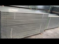 Custom Galvanized Cable Trough System Silver Wall Mounted Corrosion Resistant
