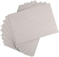 China 2mm Grey Cardboard Sheets For Soundproofing Construction Materials for sale