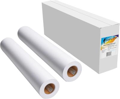 China Uncoated CAD Plotter Paper Roll White Polyethylene Fibers Material for sale