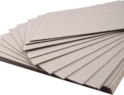 China OEM Colored Cardboard Sheets 1mm Thickness Grey Paper Sheets for sale