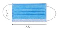 China 17.5cmX9.5cm 3 Ply Earloop Disposable Protective Mask for sale