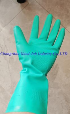 China 15mil van de de Punctuurweerstand van 13 Duimoilproof de Alkali Bestand Handschoenen Te koop