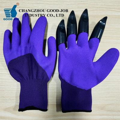 China Do látex de borracha exterior plástico das luvas do ABS das garras plantação de escavação impermeável à venda