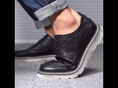 Retro- der Brogue-Turnschuhe der Breathable ledernen Männer nähten verstärkt