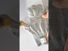 Перчатки пищевой промышленности белые HPPE EN388 4343DP 13G Uncoated анти- отрезанные