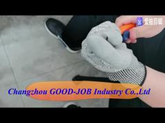 Handschuhe PU Palme beschichtetes EN388 4443C HPPE-Zwischenlagen-13G schnitt beständige Handschuhe