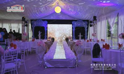 China 500 people transparent wedding marquee tent outside event with luxury decoration for sale