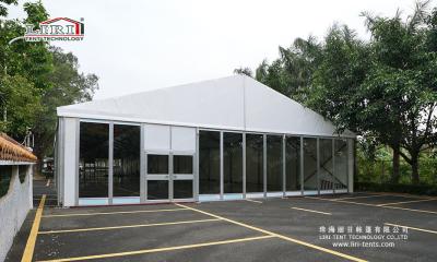 China luxury glass panel 10×20m Reception Catering Tent for Party and Wedding in outdoor for sale