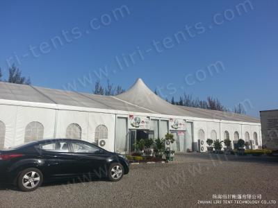 China 1500 unique marquee mixed one high peak cost for the event hall in Nigeria for sale