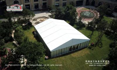 China high quality elegant 500 people wedding marquee tent with glass panel decoration in south africa for sale for sale