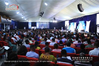China durable and strong 1000 people seaters luxury decoration church tent in Nigeria from Liri Tent for sale