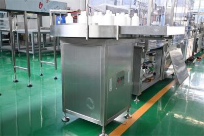 중국 20-1000ml 화장품 병을 위한 자동 병 풀기, 병 씻기, 풀기, 채전 라인 통합 판매용