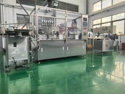 China Vial Filling and Capping Machine for Chemical Acid Liquid Solution 5-20ml Filling and Capping with Isolator, GMP Compliant for sale