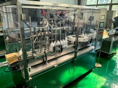 China PET Bottle Liquid Filling Machine, Aseptic Filling For 30-500ml Bottles Ideal For Cosmetics, Cleaning Agents, And More With Nitrogen Purging for sale