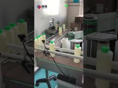 Stepper Motor Labeling System Automatic Bottle Labeling Machine For Square Bottles