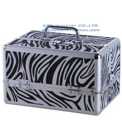 China Caixa de alumínio do pro artista Lockable do saco da caixa de trem do cabeleireiro com correia à venda