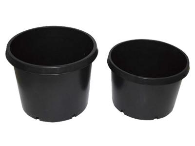 China Sturdy and economical black growing pots, strong, cheap, quality,injection molded, new england pottery,exported for sale