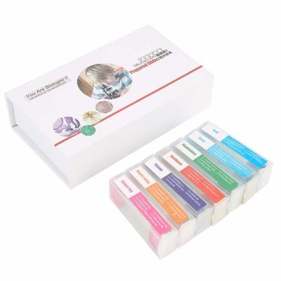 中国 子供の教育のための動物の昆虫の植物の花の準備されたガラス顕微鏡のスライドの置かれる35pcs箱 販売のため