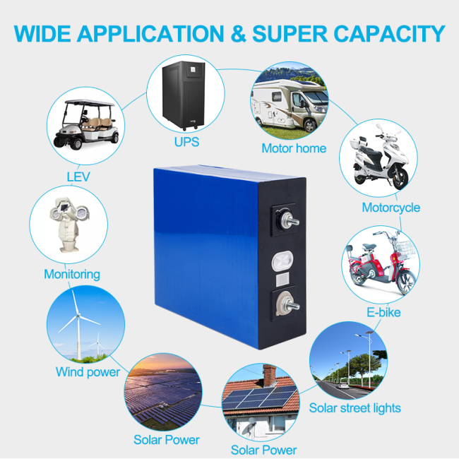 LiFePo4 Lithium Battery Solar Energy System 3.2V 50AH 80AH 105AH 230AH 280AH 302AH OEM ODM Deep Cycle Lifepo4 Battery 7
