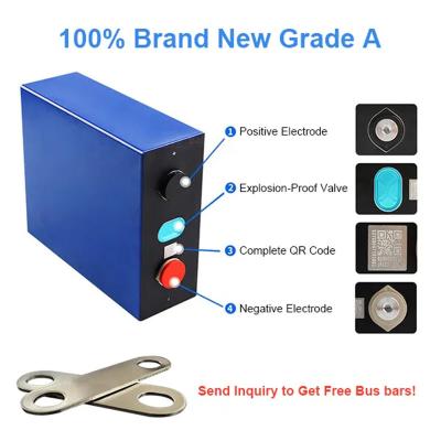 China LiFePO4 Lithium Battery 3.2V 100AH 150AH 280AH Customized Battery Cell 320AH Deep Cycle Lithium-ion Battery Packs for sale