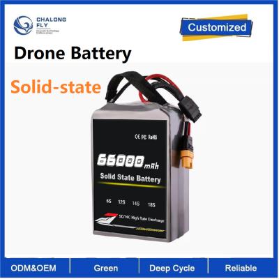 China CLF OEM ODM Factory-customized 66000mAh 66Ah 6S/12S/14S/18S high-density solid-state drone batteries for sale