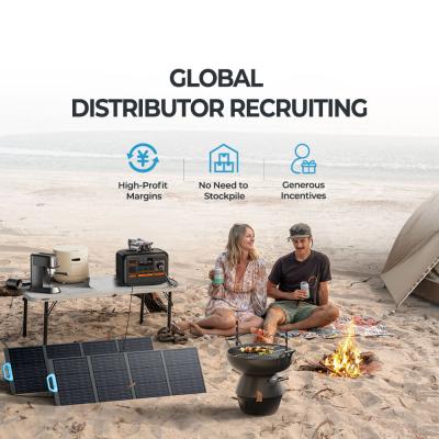 China Bluetti New Products AC2p Solar Power Bank 60000mah 230wh 300w Portable Power Station Solar Generator for sale