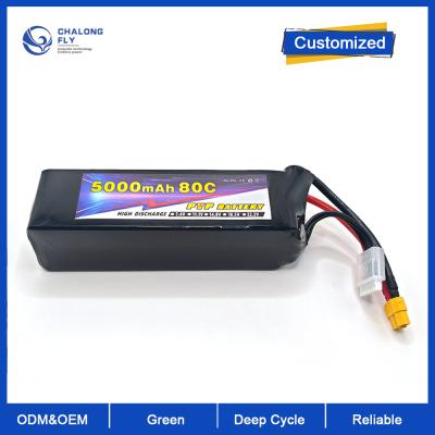 China 5000mAh 6S 22.2V Drone Battery with High Energy Density and Long Service Life for FPV and Agricultural Drones for sale