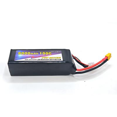 China 6000mAh 6S 22.2V 100C Drone Battery for UAV and FPV Applications with High Energy Density for sale