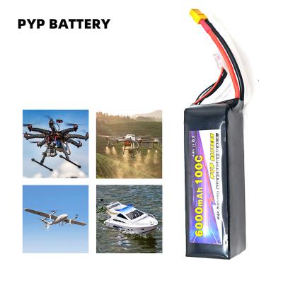 China 6000mAh 6S 22.2V 100C Drone Battery for UAV and FPV Applications with High Energy Density for sale