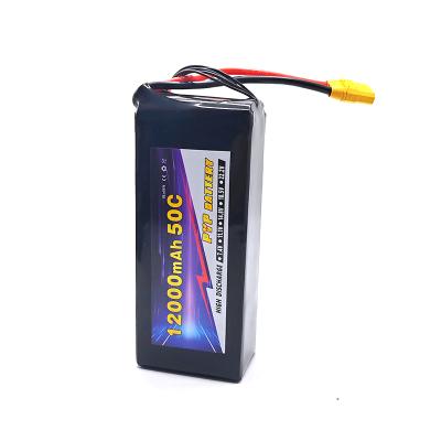 China 22.2V 6S 12000mAh Drone Battery FPV Battery with High Energy Density and OEM/ODM Customization for sale