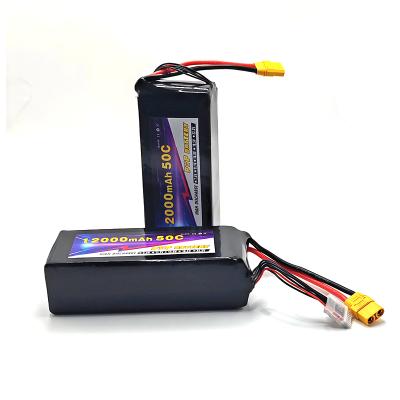 China 22.2V 6S 12000mAh Drone Battery FPV Battery with High Energy Density and OEM/ODM Customization for sale