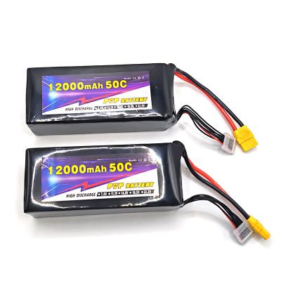 China 22.2V 6S 12000mAh Drone Battery FPV Battery with High Energy Density and OEM/ODM Customization for sale