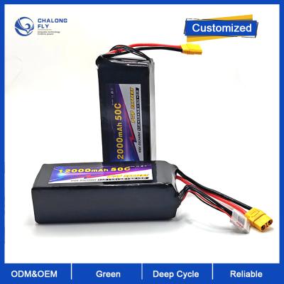 China 22.2V 6S 12000mAh Drone Battery FPV Battery with High Energy Density and OEM/ODM Customization for sale