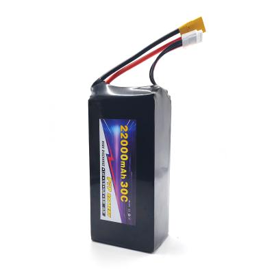 China 22000mAh 22.2V 30C Drone Battery OEM Battery Pack for High Performance Drones for sale