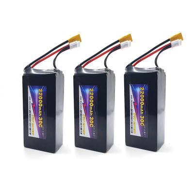 China 22000mAh 22.2V 30C Drone Battery OEM Battery Pack for High Performance Drones for sale