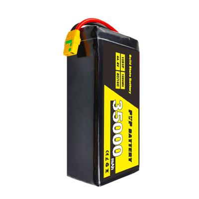 China 44.4V 35000mAh 10C High-Voltage Semi Solid State Drone Battery Pack with OEM/ODM Customization for sale