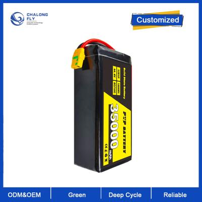 China 44.4V 35000mAh 10C High-Voltage Semi Solid State Drone Battery Pack with OEM/ODM Customization for sale