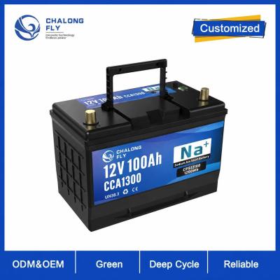 China 12V 40Ah H7 Sodium-Ion Start-Stop Battery with Smart BMS and 3500 Cycles for Passenger Cars for sale