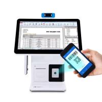 China Android Visitor Terminal Document Scanner QR Code Pos Terminal with Thermal Printer for Retail and Office for sale