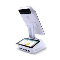 China Android Face Recognition POS Terminal Device With Dual Display for sale