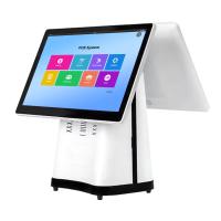 China 15.6 Inch Dual Screen Android Pos Terminal With Thermal Printer QR Code Face Recognition for sale