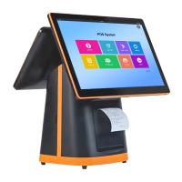 China 15.6 Inch Dual Screen Android Pos Terminal With Thermal Printer QR Code Face Recognition for sale
