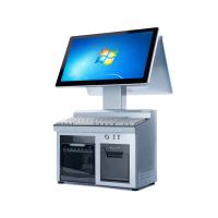 China Windows All in One POS System Intergrated Keyboard Receipt Printer QR Code RFID Reader for sale